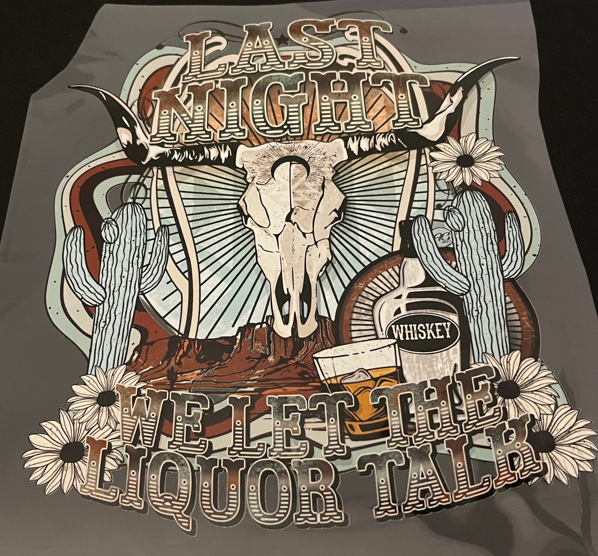 Last Night Screen Print – MegandKateCreations